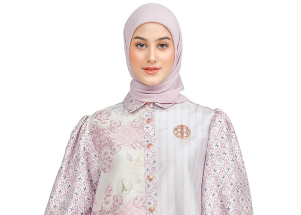 Inspirasi OOTD Hijab Warna Pastel yang Kekinian - Nada Puspita