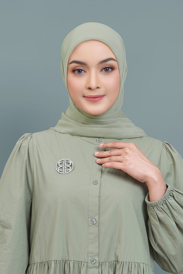 Nada Daily Scarf - Moss Gray - Nada Puspita