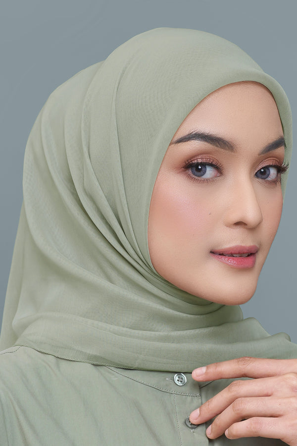 Nada Daily Scarf - Moss Gray - Nada Puspita