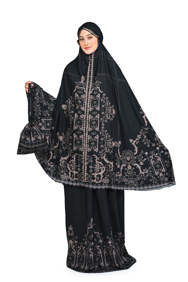 Sophia Prayer Robe - Black - Nada Puspita