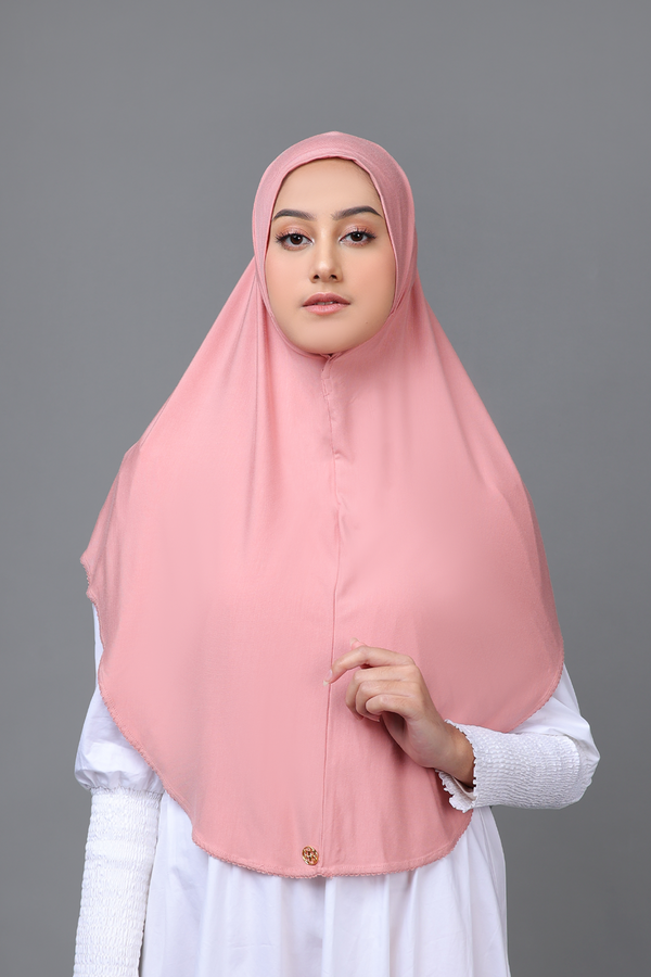 Easy Instant Scarf Tagged "Pink" - Nada Puspita